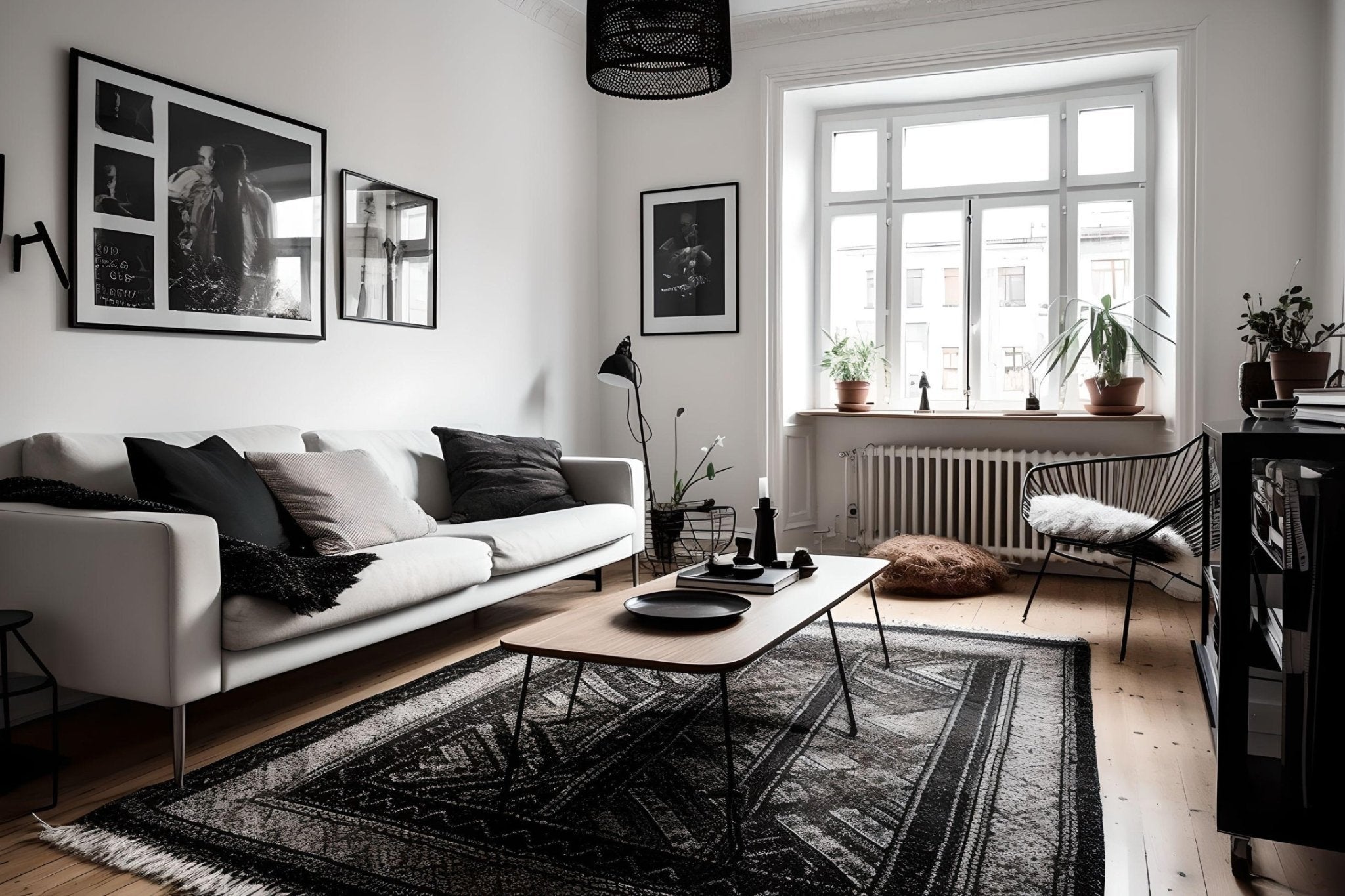 Vloerkleed zwart: basic is hot! – Lavinta